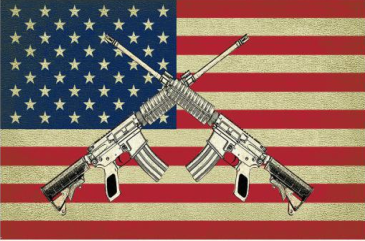 Cross Rifles USA Vintage 3'X5' Flag ROUGH TEX® 100D