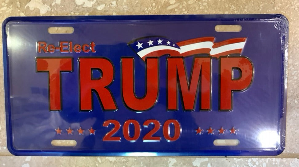 Re-Elect Trump 2020 License Plate