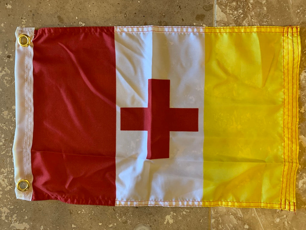 Kappa Alpha Order KA KAO Official Flag With Grommets- 12x18 Rough Tex