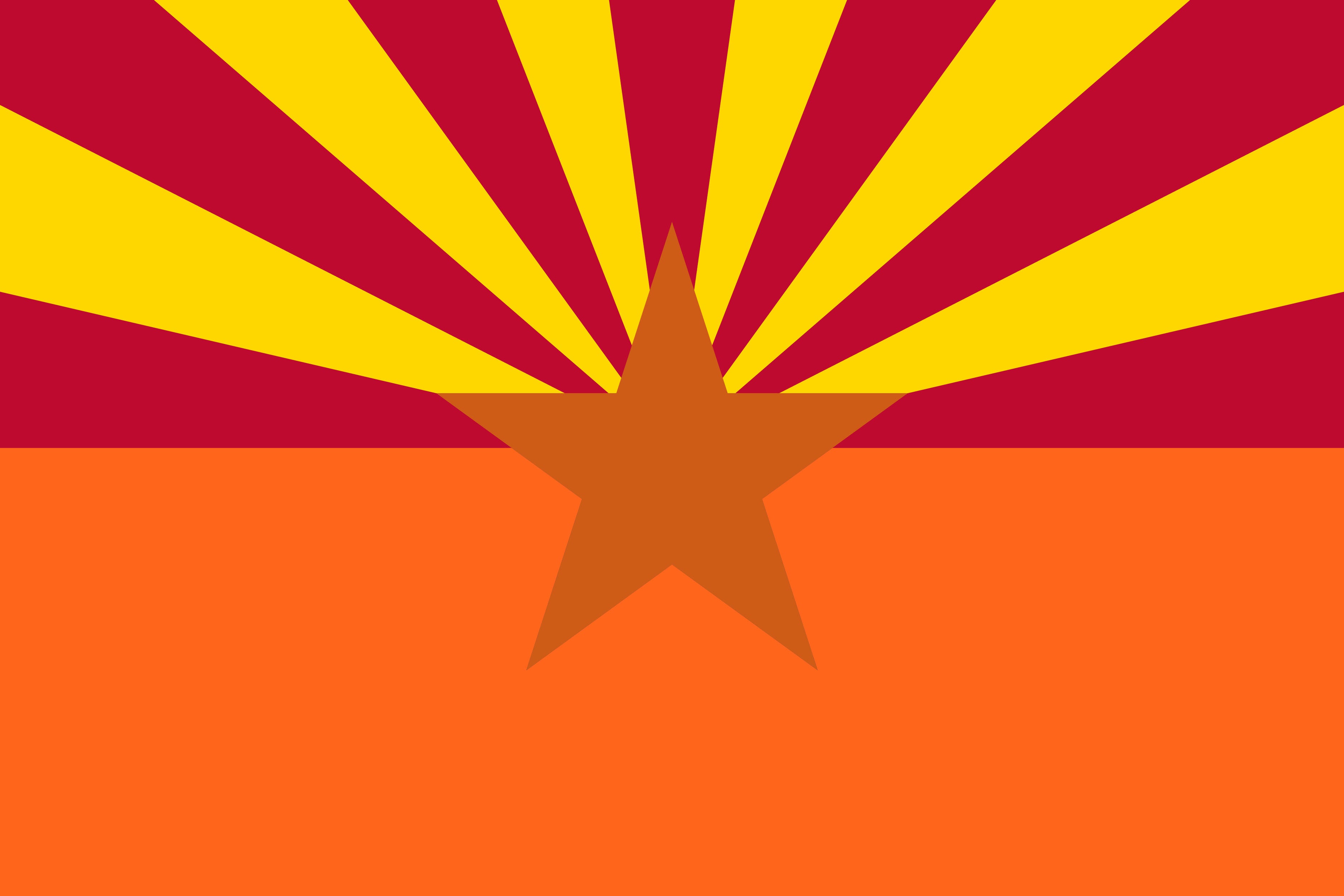 ARIZONA SAFETY ORANGE FLAG 2'X3' Flag - 100D Rough Tex®
