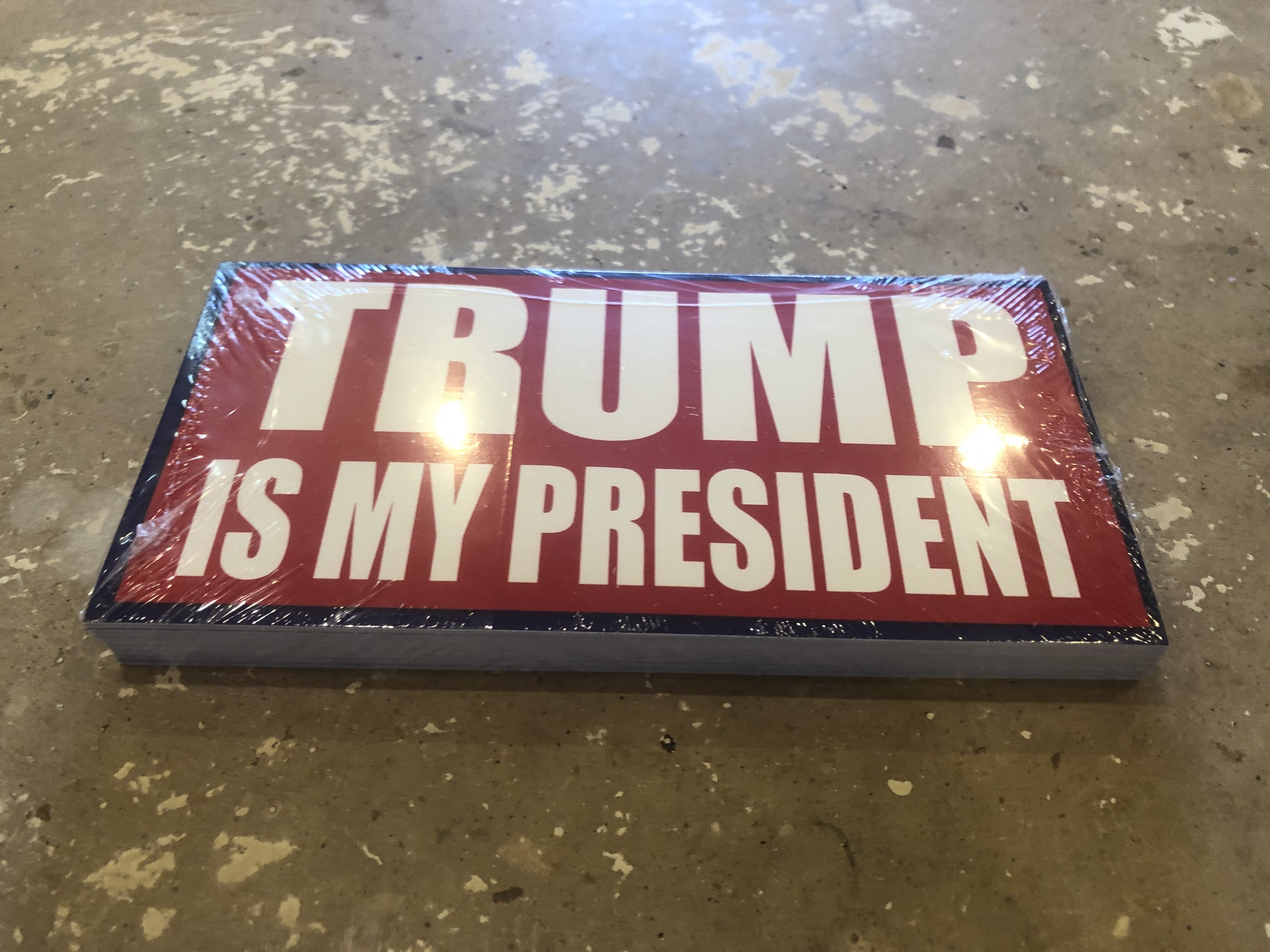 TRUMP IS MY PRESIDENT OFFICIAL BUMPER STICKER PACK OF 50 BUMPER STICKE