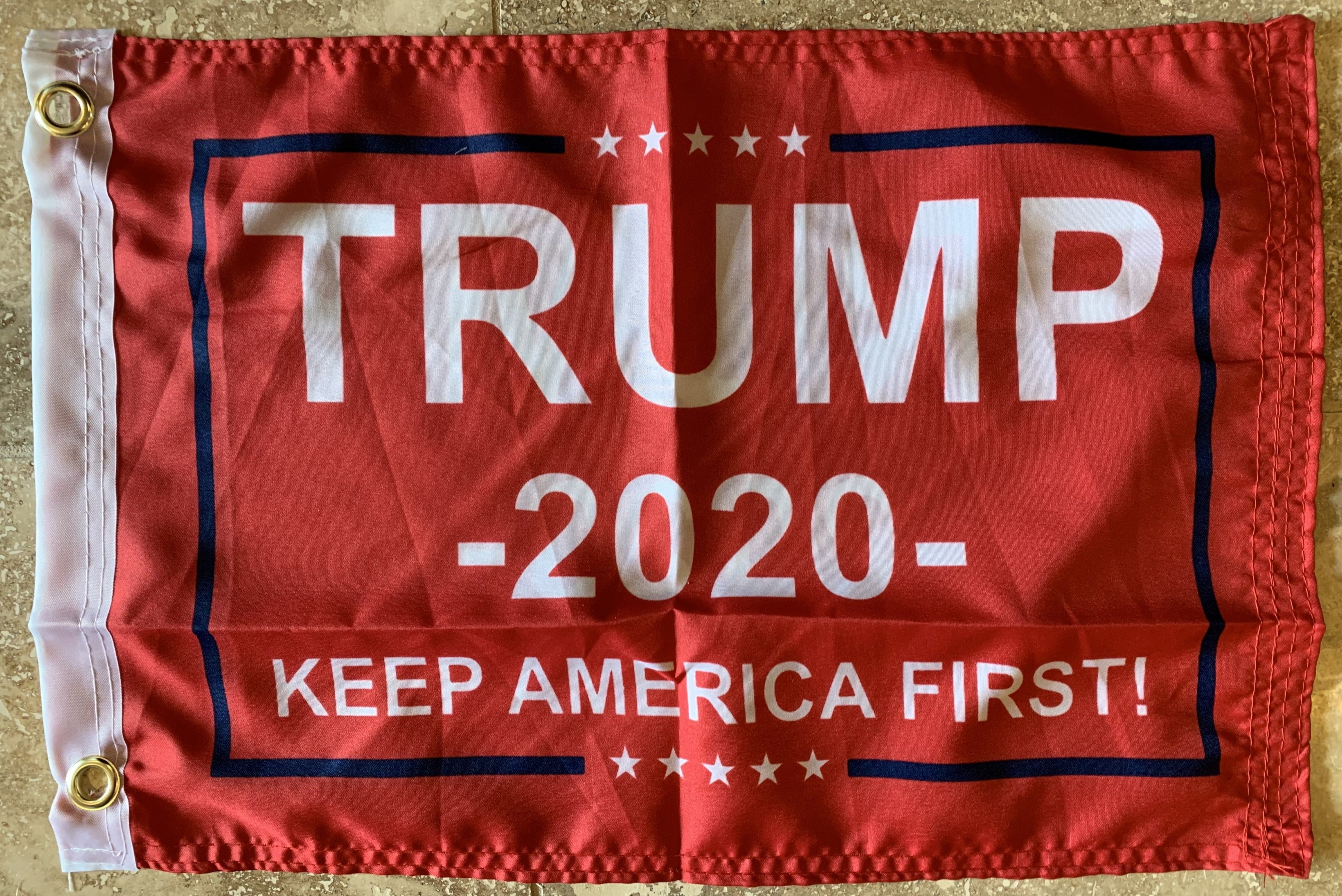 Trump 2020 KAF (Keep America First) Flag with Grommets Double Sides- 1