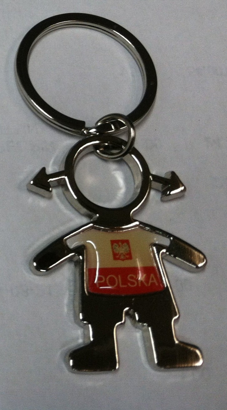 Polska Boy Keyring Keychain Polish Poland