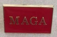 MAGA Red Rectangle Trump Lapel Pin