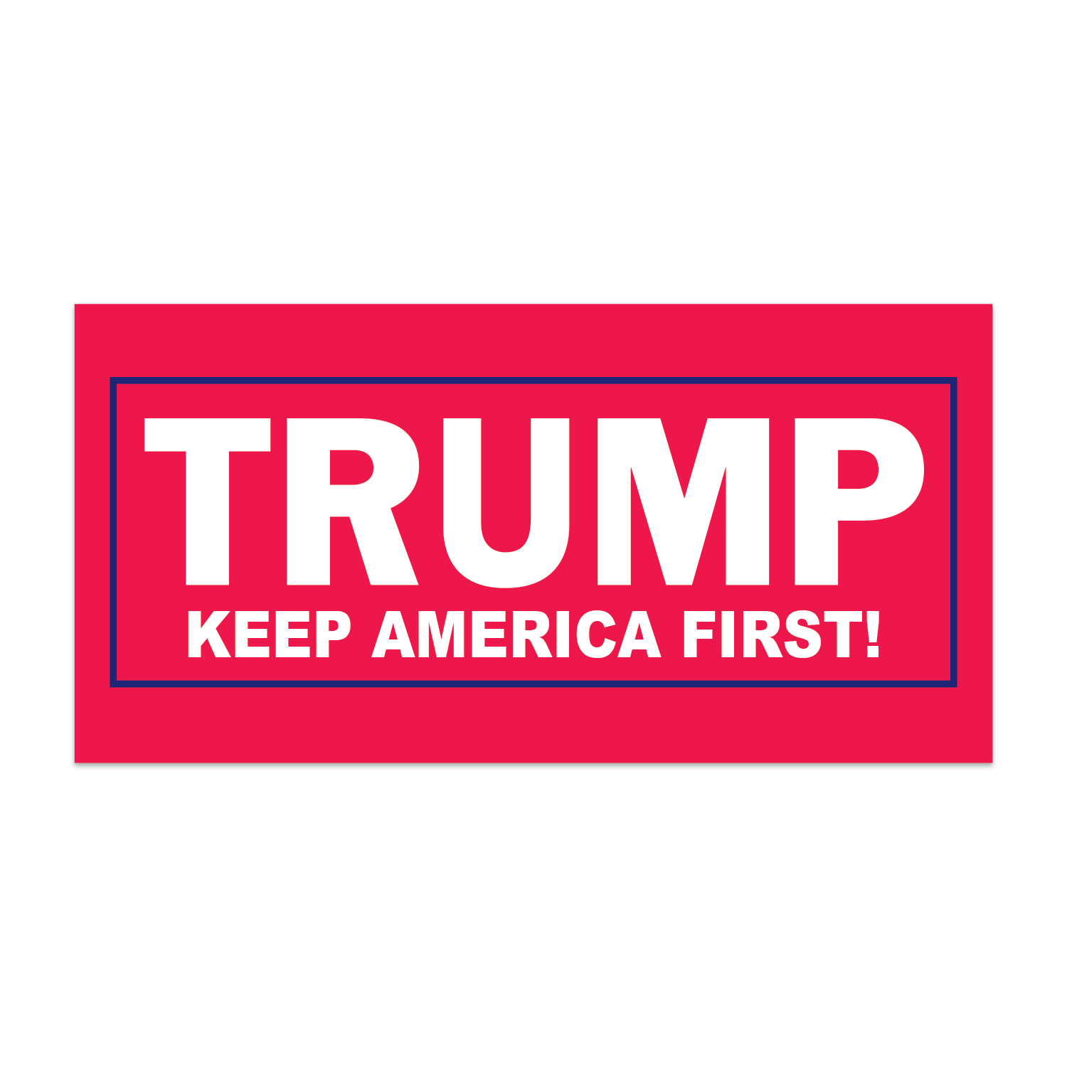 Trump "Keep America First!" Red Bumper Sticker