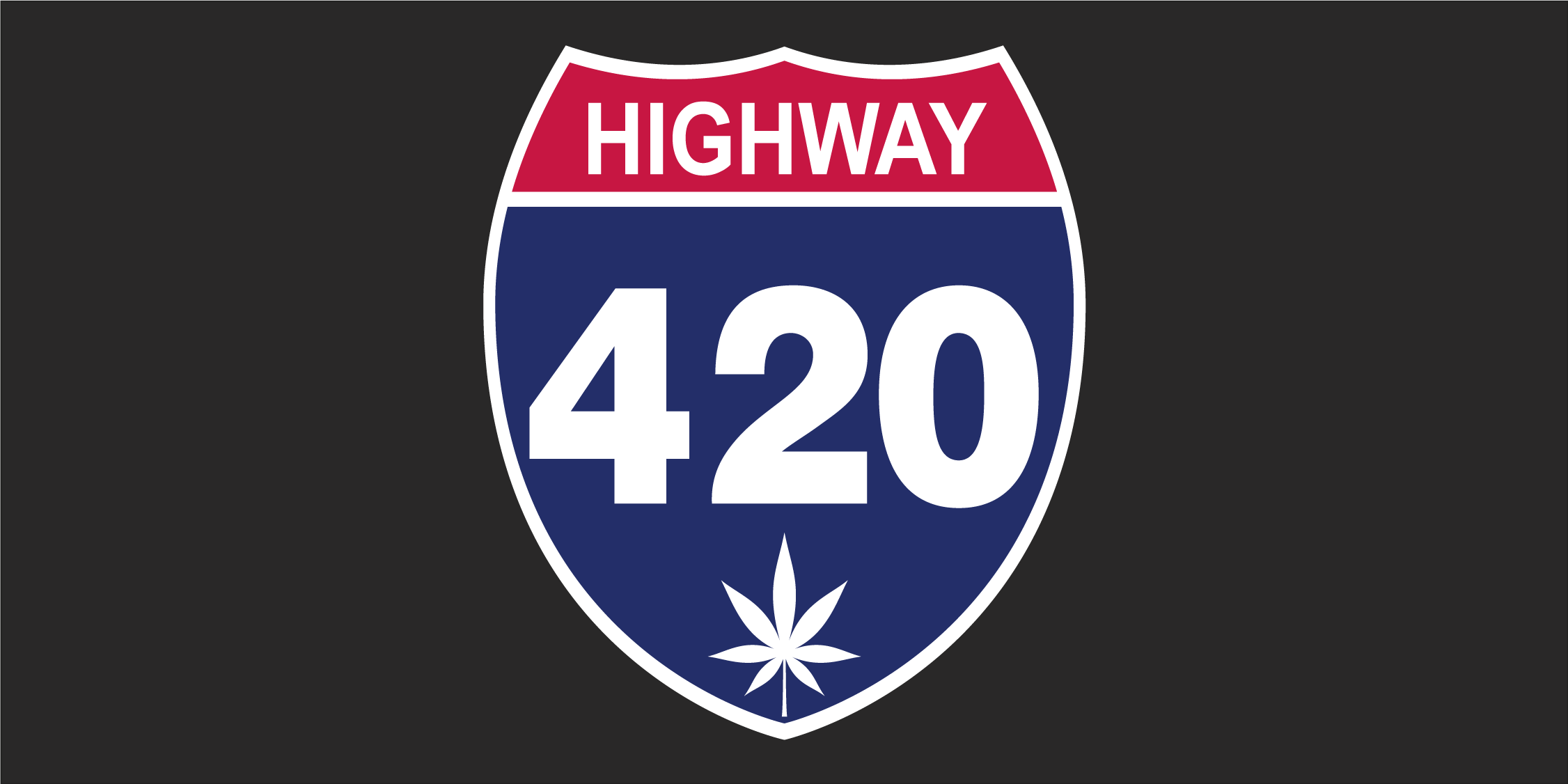 HIGHWAY 420 WEED POT Cannabis HWY Bumper Sticker Made in USA American