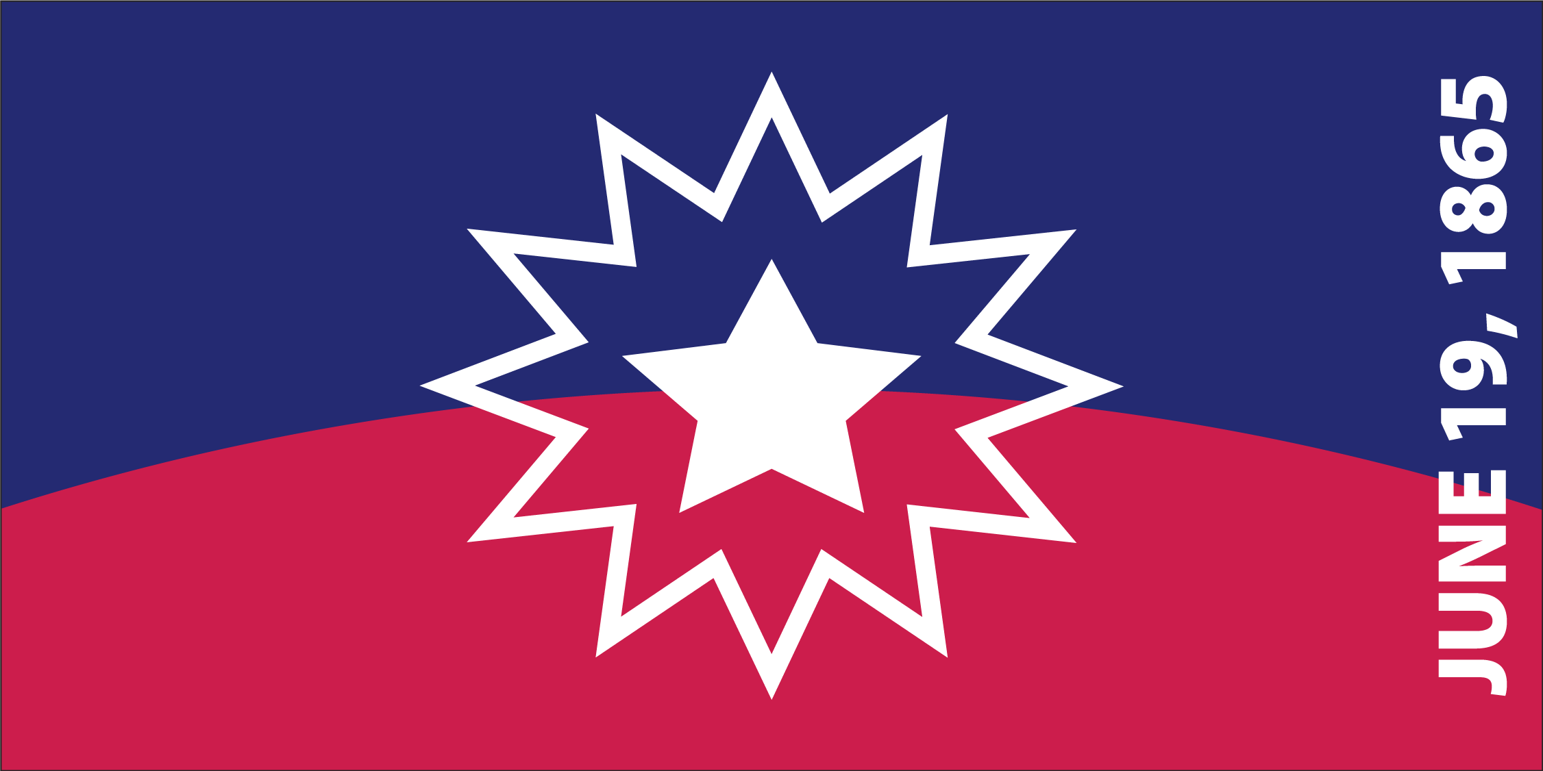 Juneteenth June 19 1865 Black African American Freedom Flag 3x5 100D