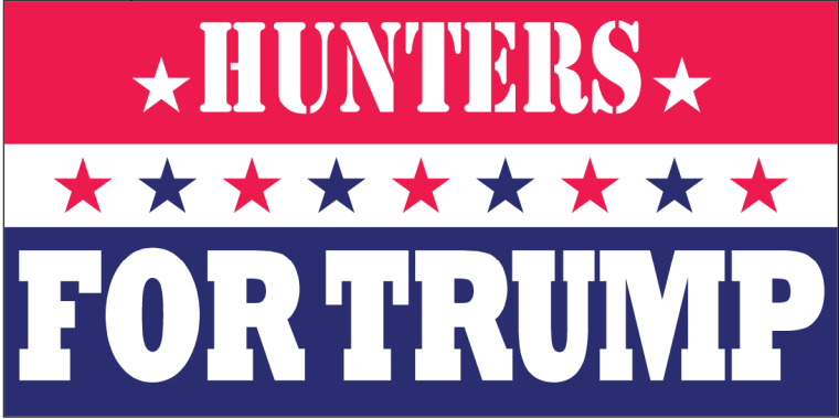 Hunters For Trump - Bumper Sticker