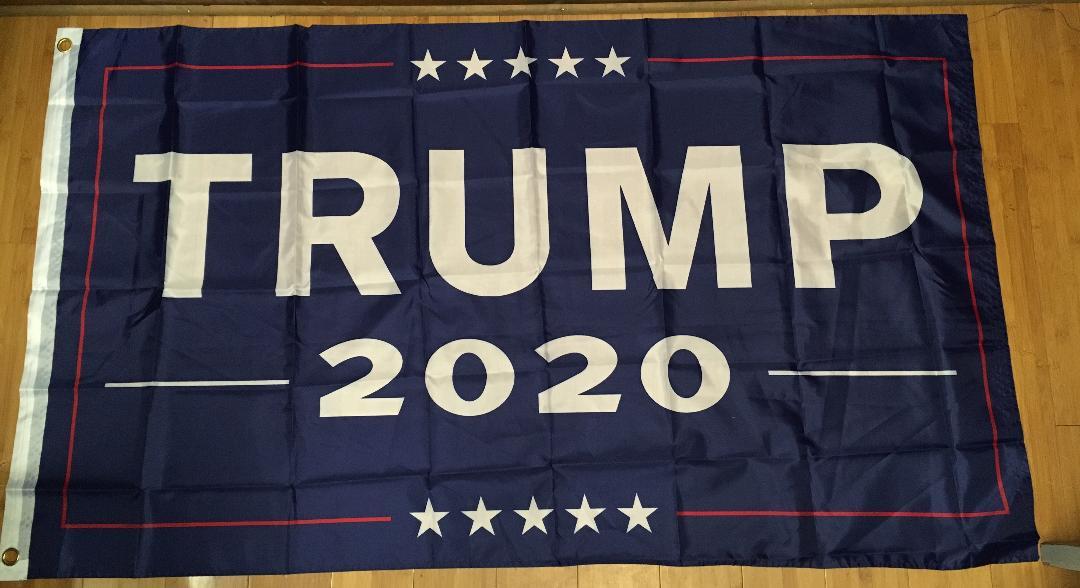 12 TRUMP 2020 OFFICIAL BLUE FLAG 3'X5' FLAGS BY THE DOZEN WHOLESALE PE