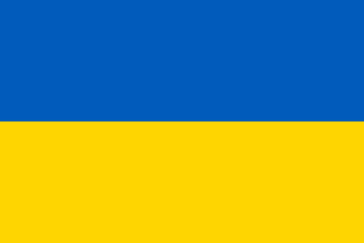 Ukraine Stick Flags 12"x18" Flag on wooden staffs Ukrainian