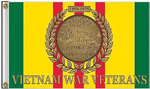 Vietnam War Veterans 1959-1975 12"x18" Flag With Grommets ROUGH TEX® 1