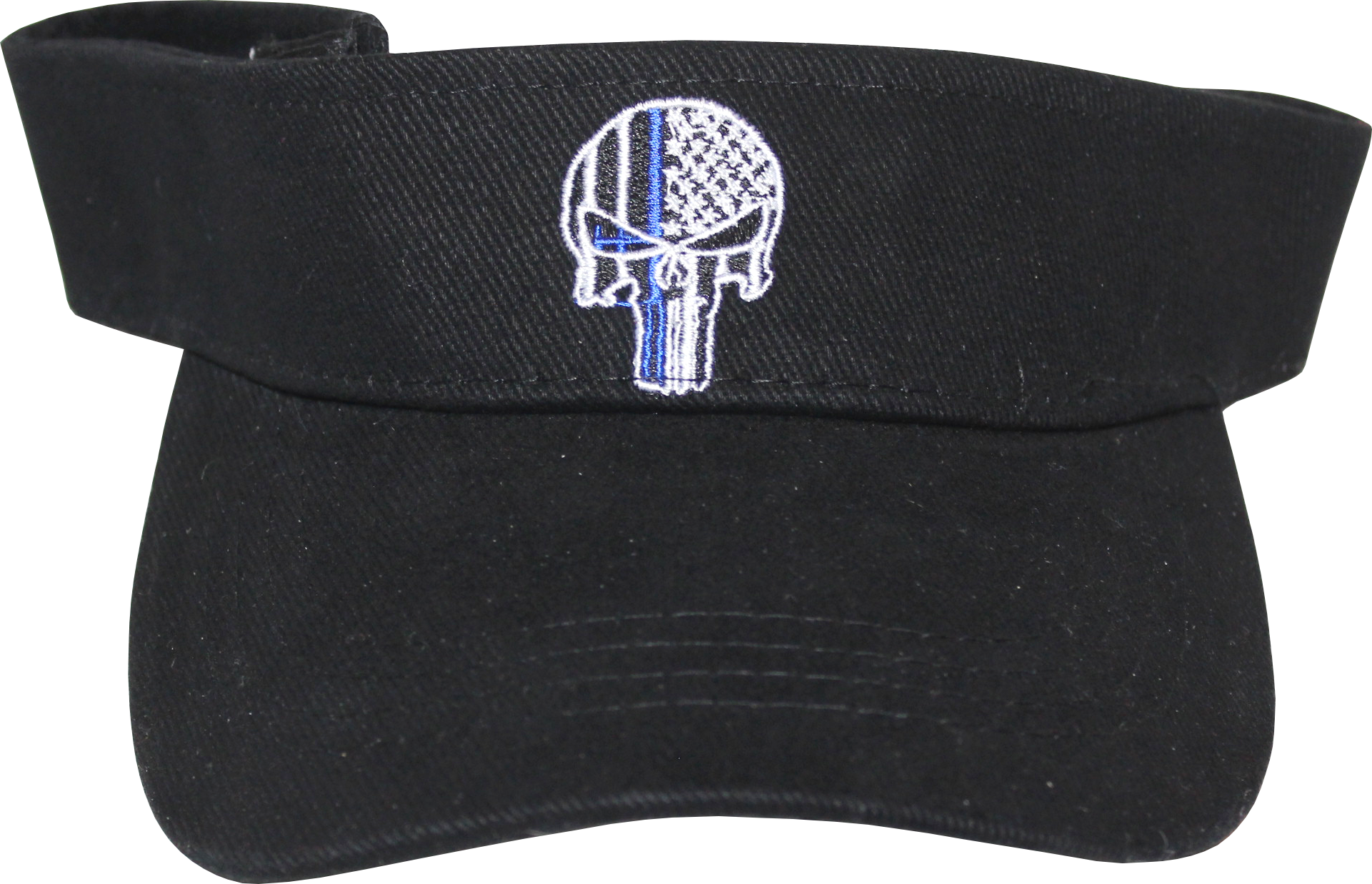 Visor - Police Skull Black