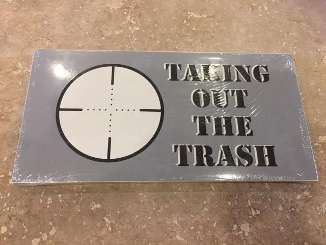 TAKING OUT THE TRASH OFFICIAL BUMPER STICKER PACK OF 50 BUMPER STICKER