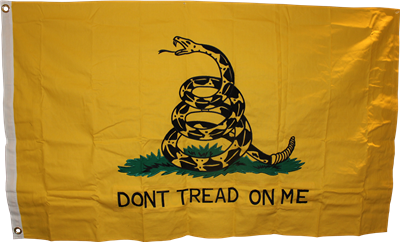 Gadsden 3'x5' cotton flag