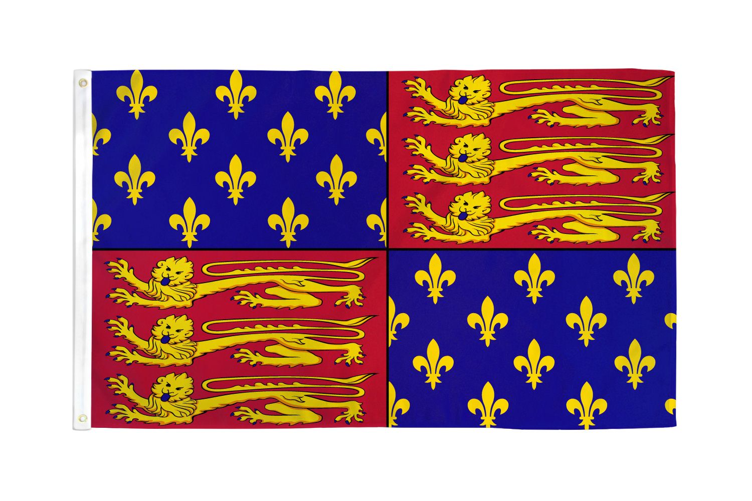 UK Royal Standard King Edward III 3'X5' Flag ROUGH TEX® United Kingdom