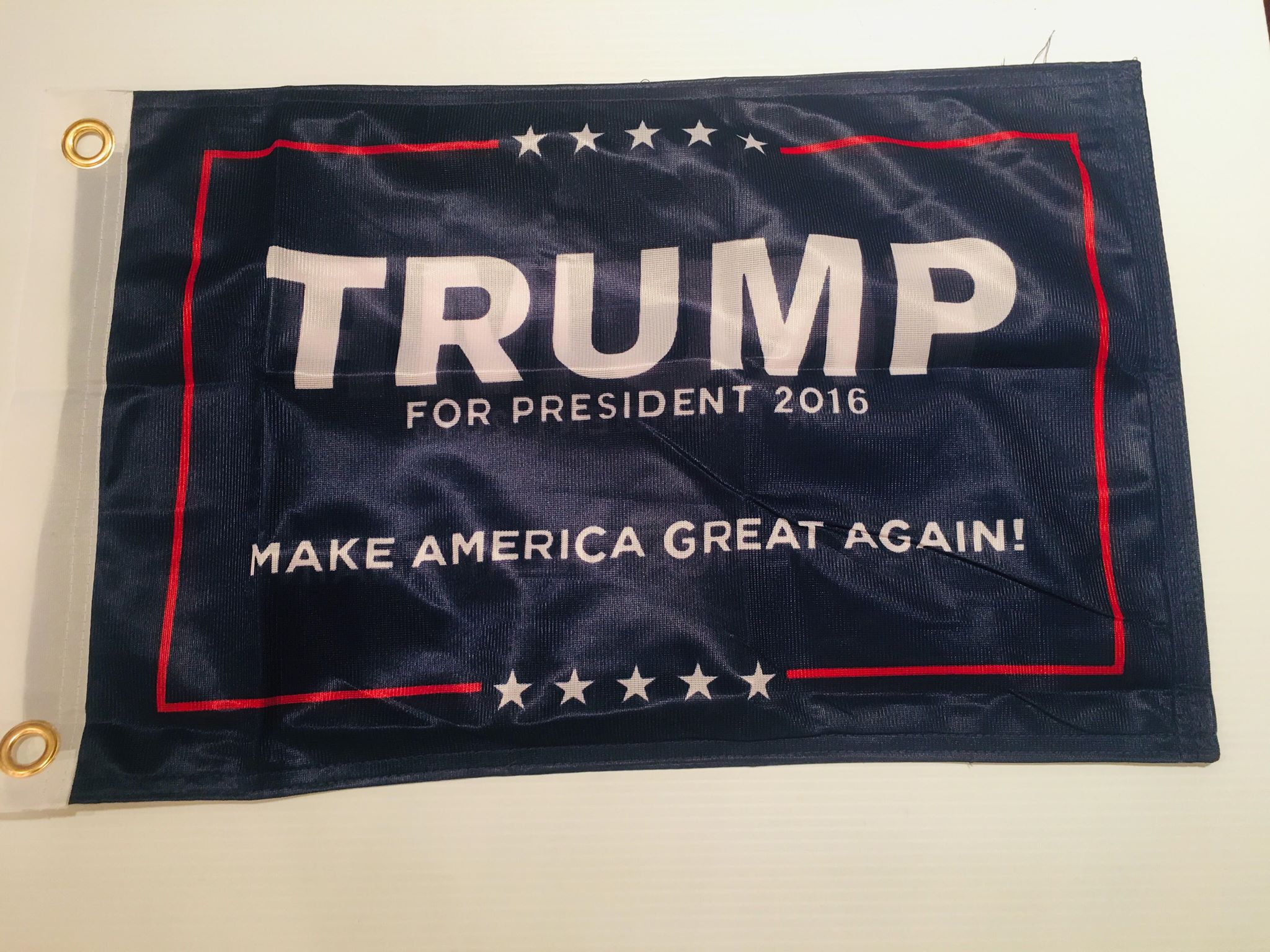 TRUMP OFFICIAL PRESIDENT 2016 M A G A BOAT FLAG 12X18 INCH GROMMETS KN