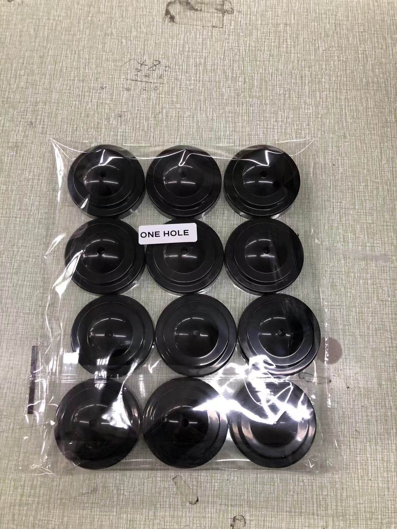 Black Base One Hole Desk Set Bases For 1 4"x6" Stick Flags
