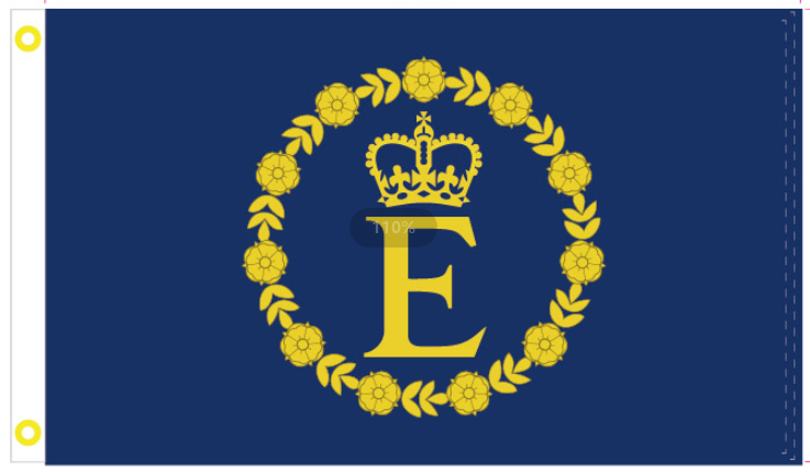Queens Banner 3'x5' Flag 100D Queen Elizabeth UK Royal