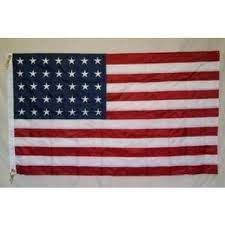 United States of America 35 Stars 3'X5' Embroidered Flag ROUGH TEX® 60